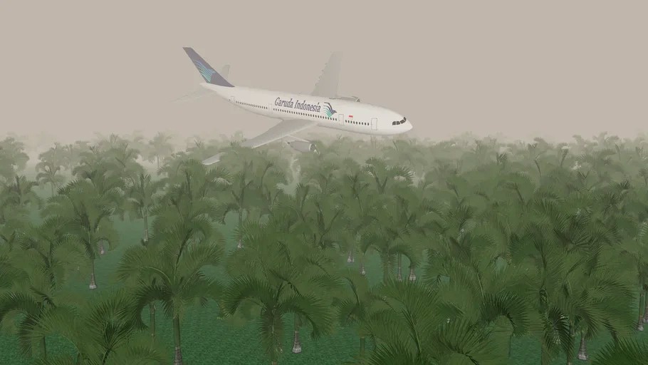 Garuda Indonesia Flight 152 (Lethal Turn) 3d model