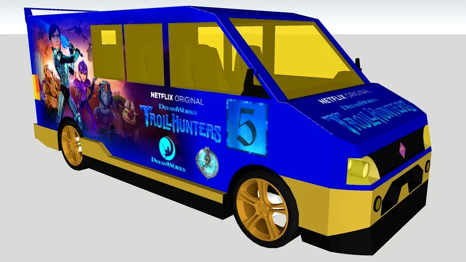 DreamWorks Trollhunters Van 3d model