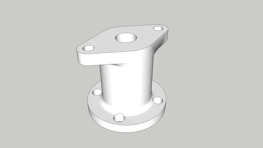 Flange (Double) 001 3d model