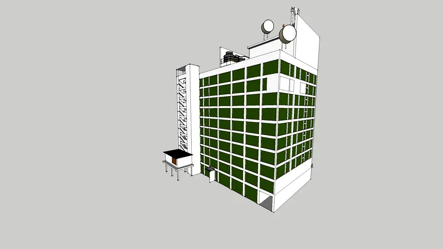9 story building Quick model 3d
