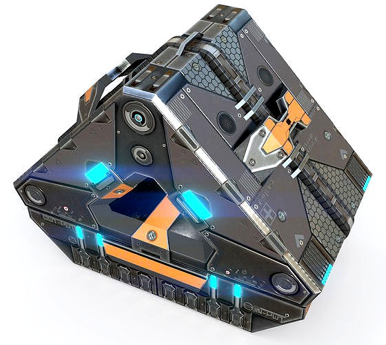 Sci fi device - Game Ready - Cyberpunk 3d model