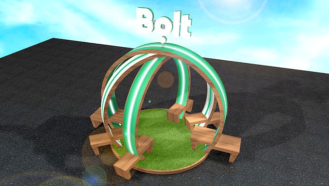 Outdoor stand design 3d model