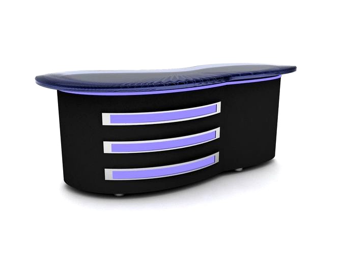 Virtual Tv Studio Desk 3d model