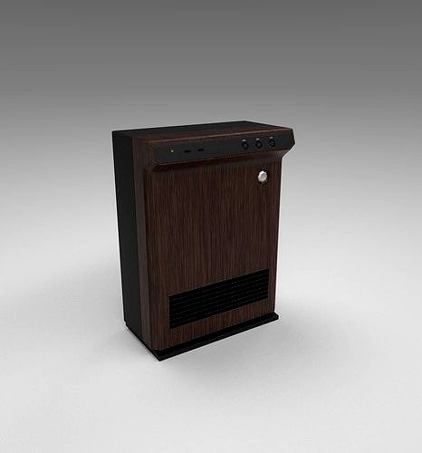 Wood grain pattern heater 3d model