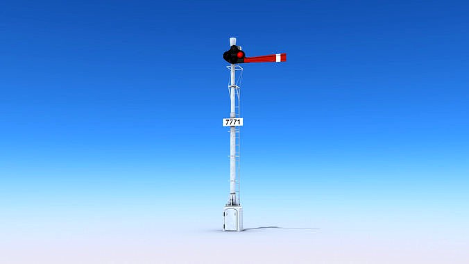 Railway Semaphore Signals 3d model