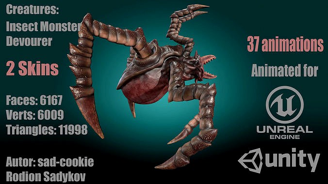 Insect Monster Devourer 3d model