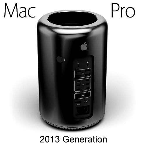 Apple Mac Pro workstation 3d model
