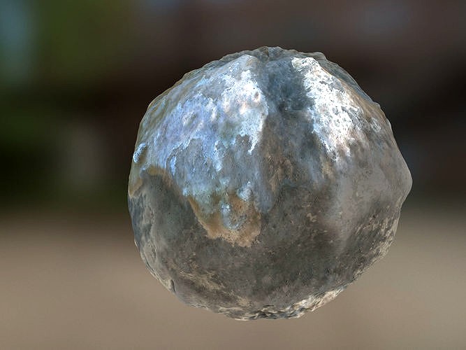 PBR Material Texture set 001 Abstract Meta 3d model