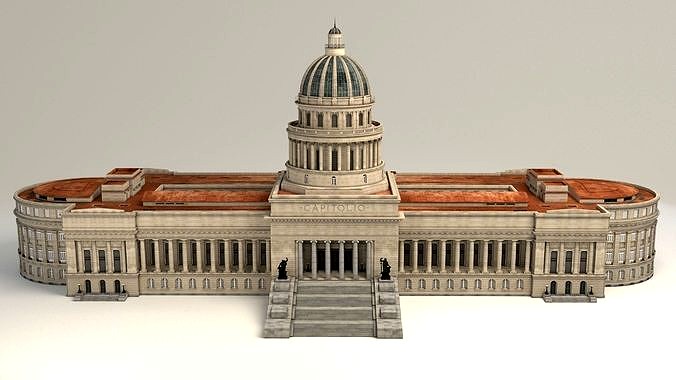 Capitol Havana Cuba 3d Model