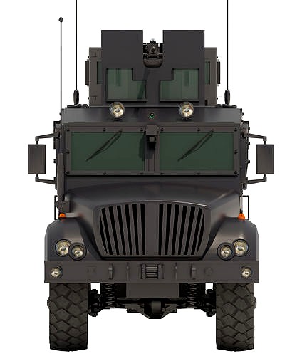 MRAP Vehicle v4 with interior 3d model