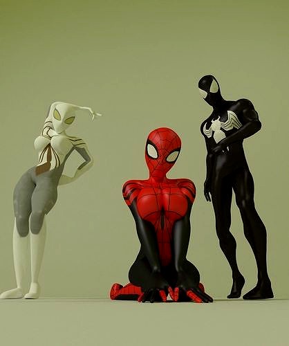 Spider People Models 3d