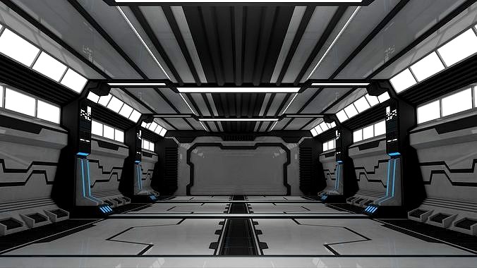 Sci Fi Interior 3d model
