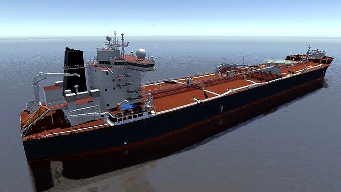 General VLCC crude oil tanker 3d model