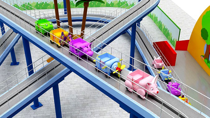 Roller Coaster Mini 3d Model 4832
