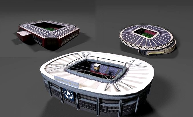 Realistic Stadium Pack 3d model