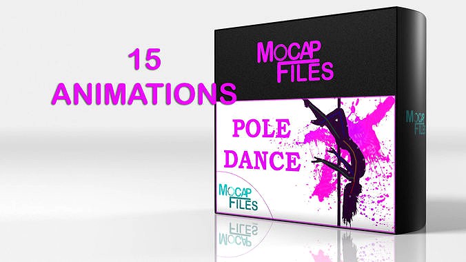 Pole Dance - motion capture animations- Bundle 3d model