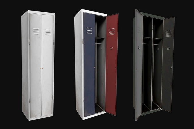 Factory Realistic Locker 3d model
