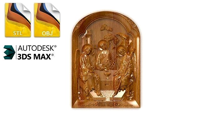 Holy Trinity 3d model for cnc 3dprint