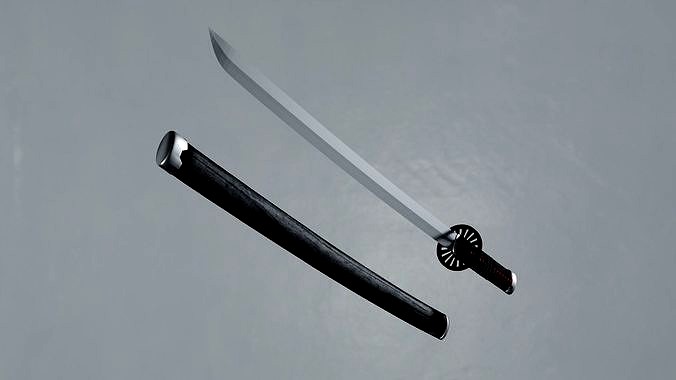 Tanjiro Nichirin Blade 3d model
