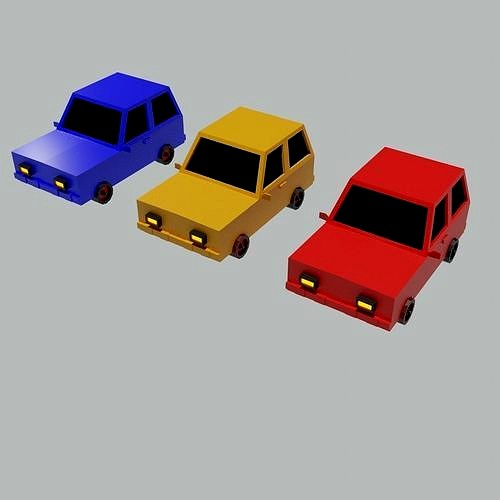 Low poly Vehicle Collection 3d model