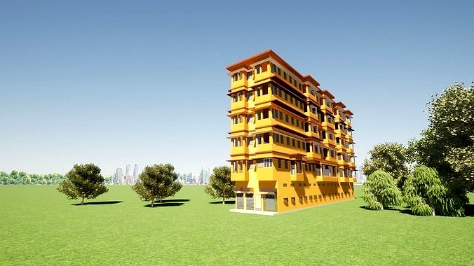 Realistic Building 3D model