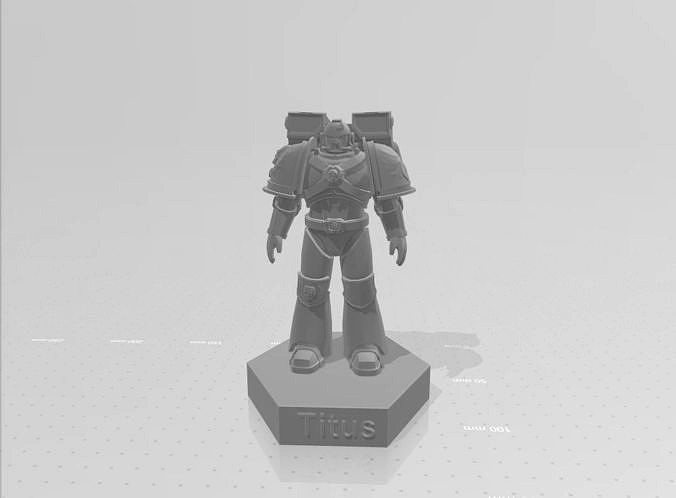 Warhammer 40K Titus Armored | 3D model