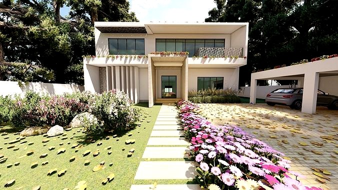 Luxury House Concept 3d model
