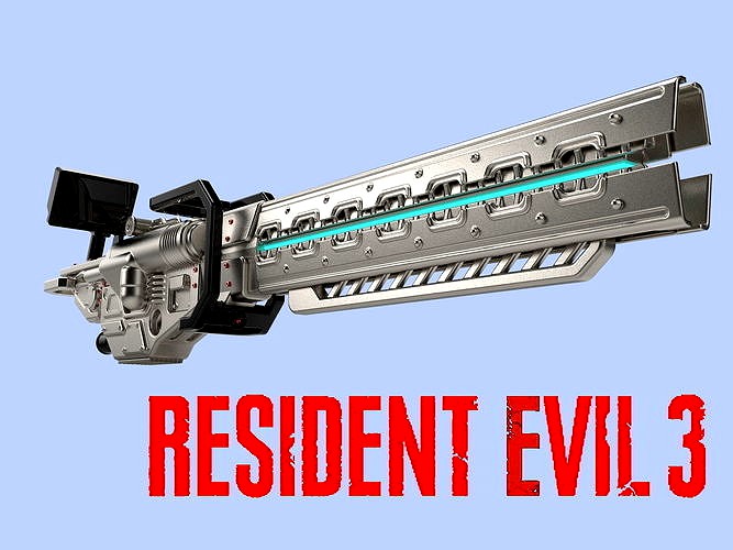 Resident Evil 3 Remake Railgun cosplay for 3D printing | 3D model