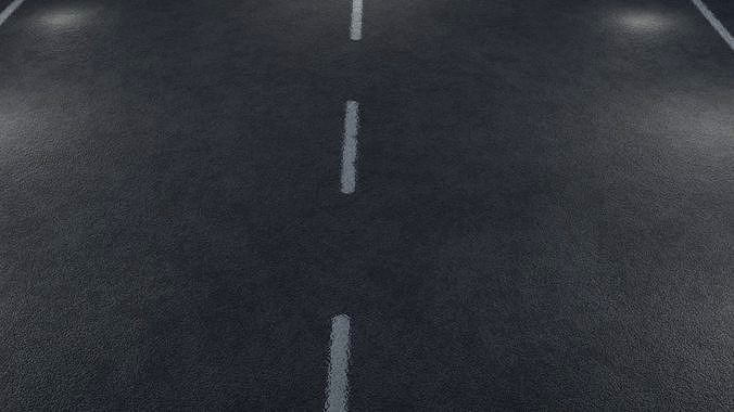 Road animation in blender 3d model