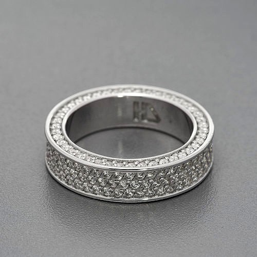 Iced out ring | 3D model