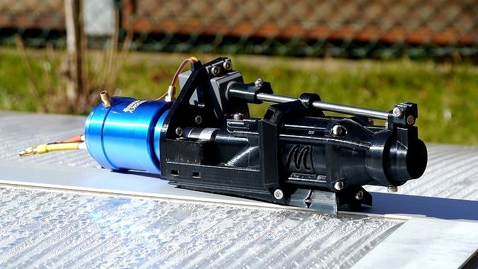 M-Jet 30 - 3D Printable Jet Drive for RC Boats | 3D model
