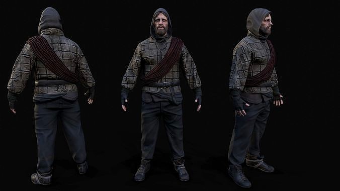Survivor character 3d model