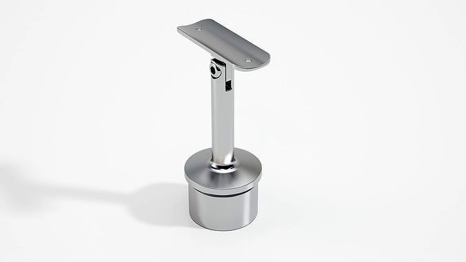 steel handrail components 3d model