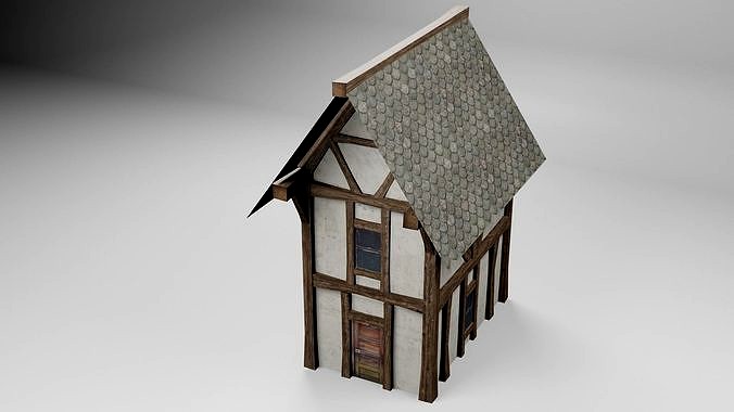 Low Poly Medieval House 3d model