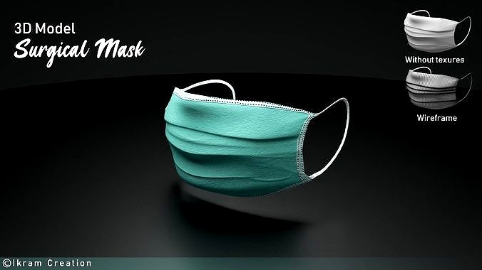 Surgical mask 3d Model