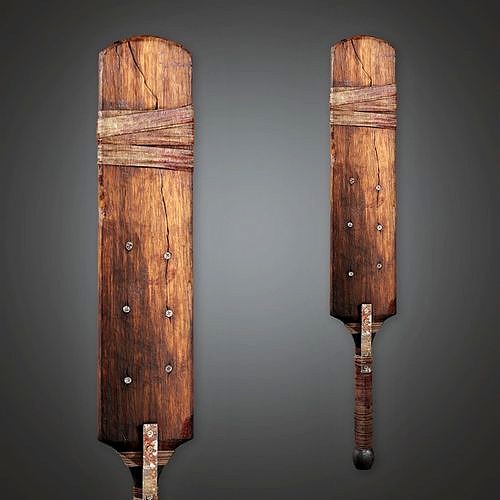 Post Apocalyptic Cricket Bat - PAM - PBR Game Ready 3d model