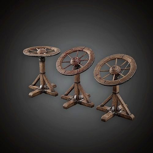 MVL - Torture Wheel - PBR Game Ready 3d model
