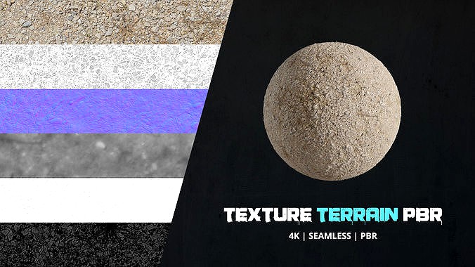 Terrain 4k Pbr Texture - 16bit - 0 3d model