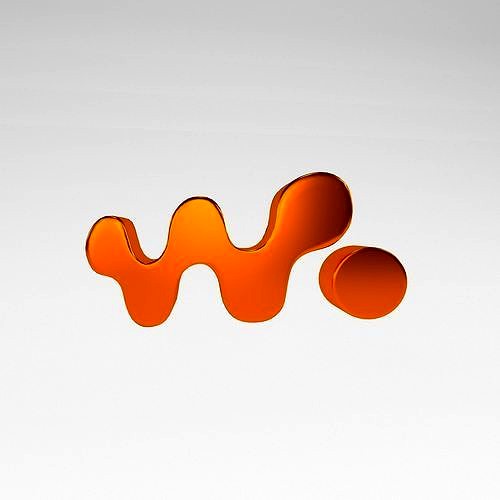 Walkman Logo v1 006 3d model
