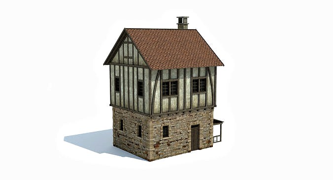 Medieval House 2 3d model