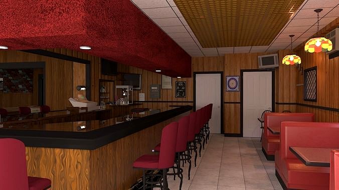 Modular Diner 3d model