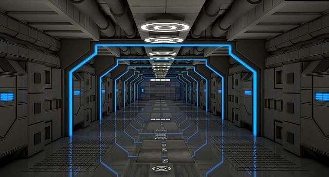 Sci Fi Corridor 3d model