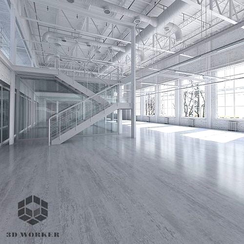 Loft Interior 10 3d model