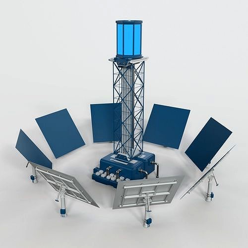 Solar Tower 3d model