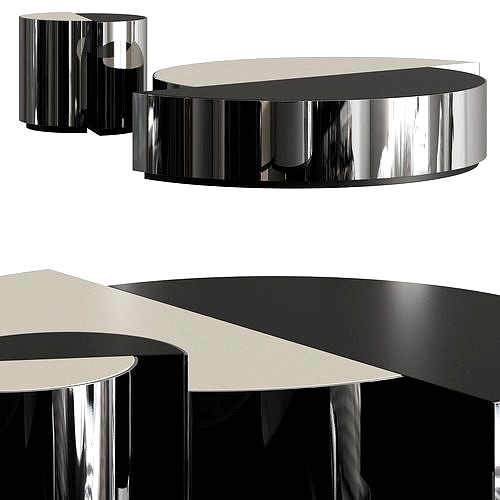 Minotti Shields Coffee Tables 3d model