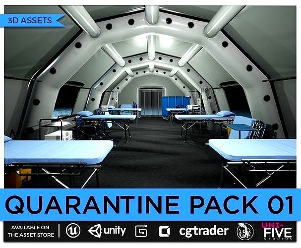 Quarantine Asset Pack 3d model