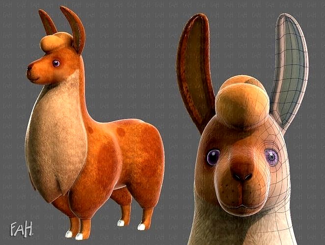 Lama V01 3d model