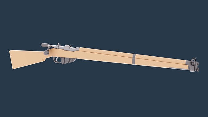 Low Poly WW2 Weapons Free 3d model