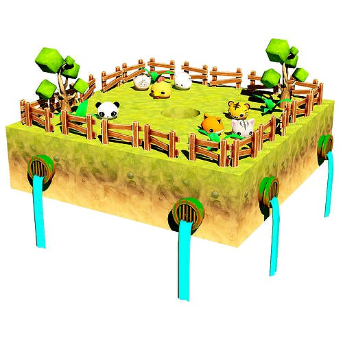 Farm level modular 3d model