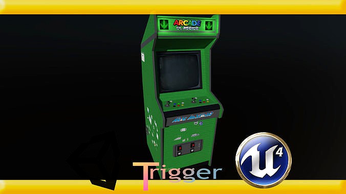 Recreative Arcade Low-Poly HD 3d model